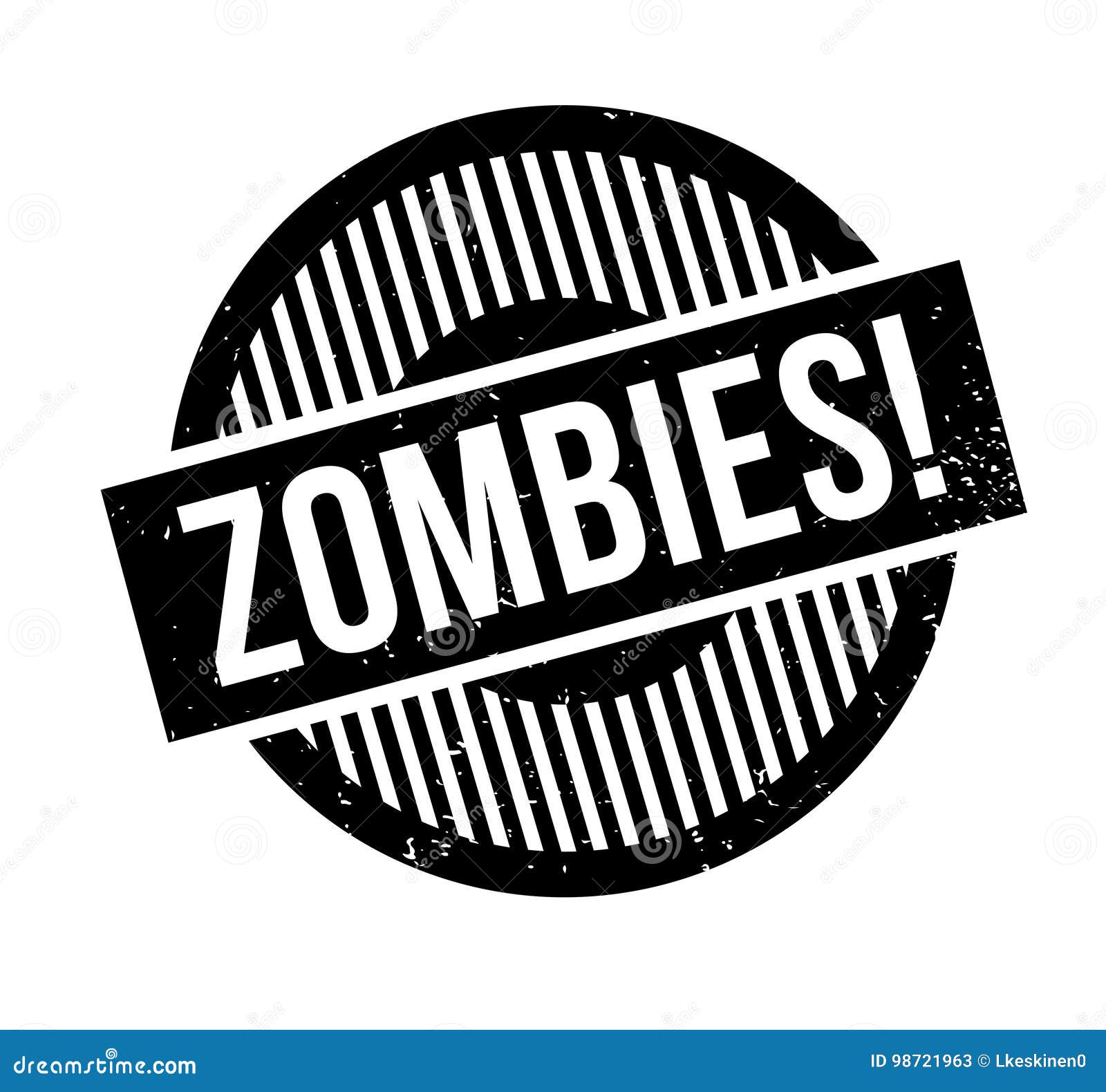 Sello De Goma De Los Zombis Ilustración del Vector - Ilustración de ...