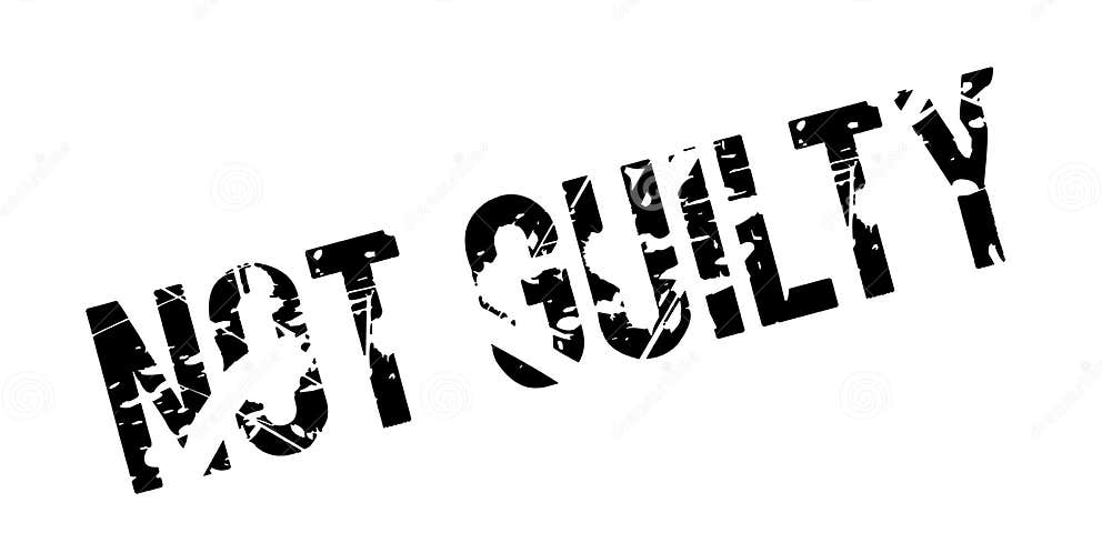 Sello de goma no culpable ilustración del vector. Ilustración de fondo ...