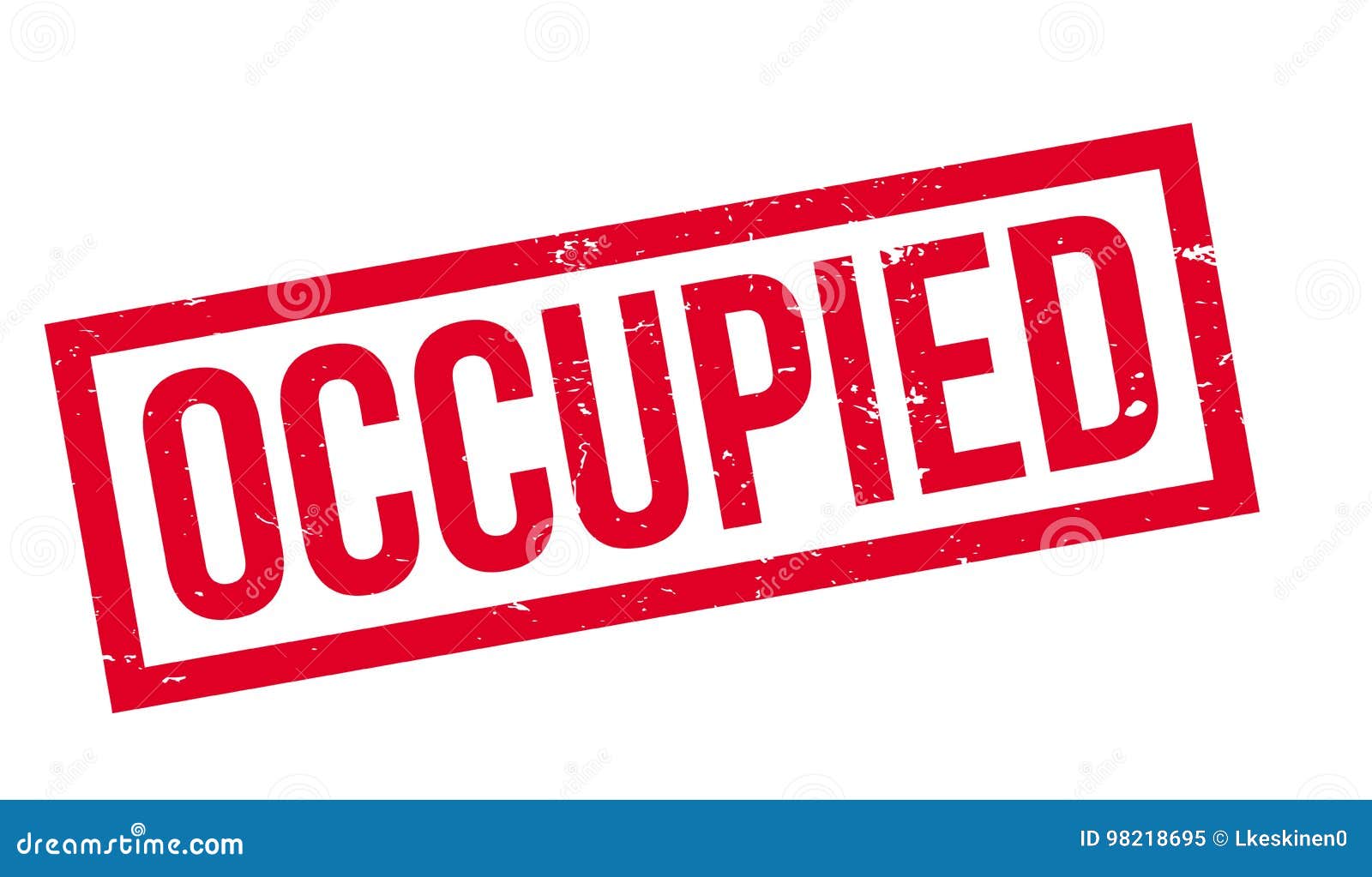 Sello de goma ocupado ilustración del vector. Ilustración de icono ...