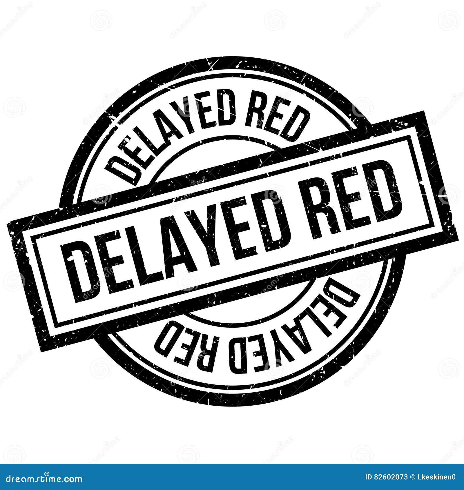 Sello De Goma Rojo Retrasado Ilustración del Vector - Ilustración de ...