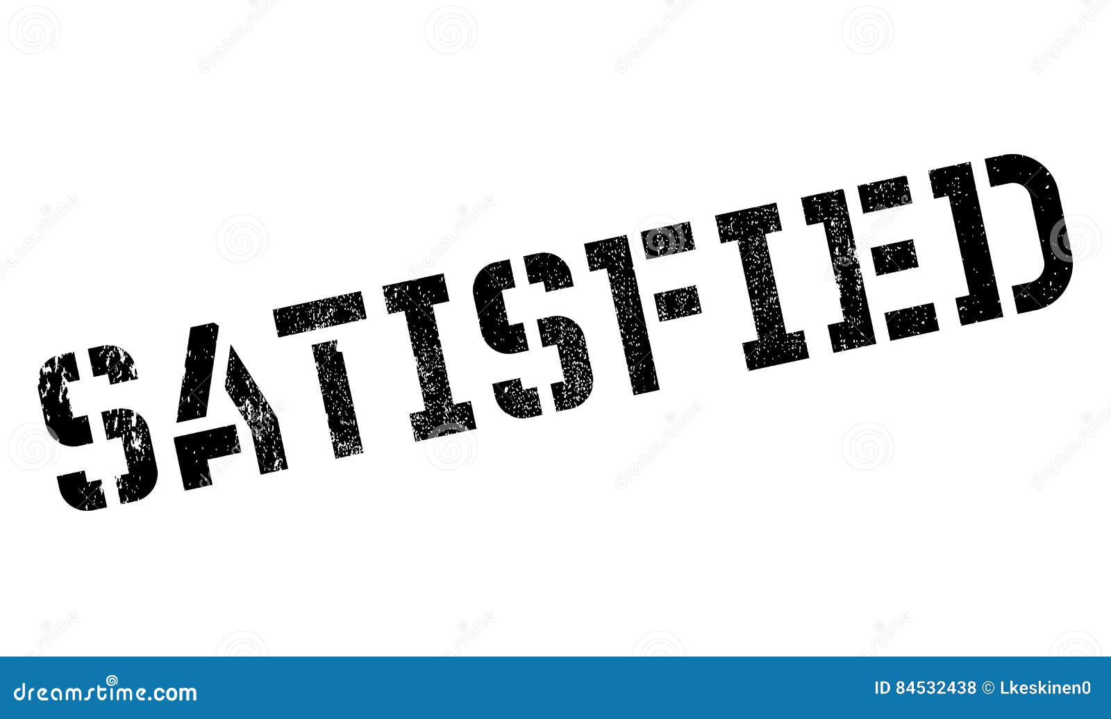 Sello de goma satisfecho foto de archivo. Imagen de provisto - 84532438