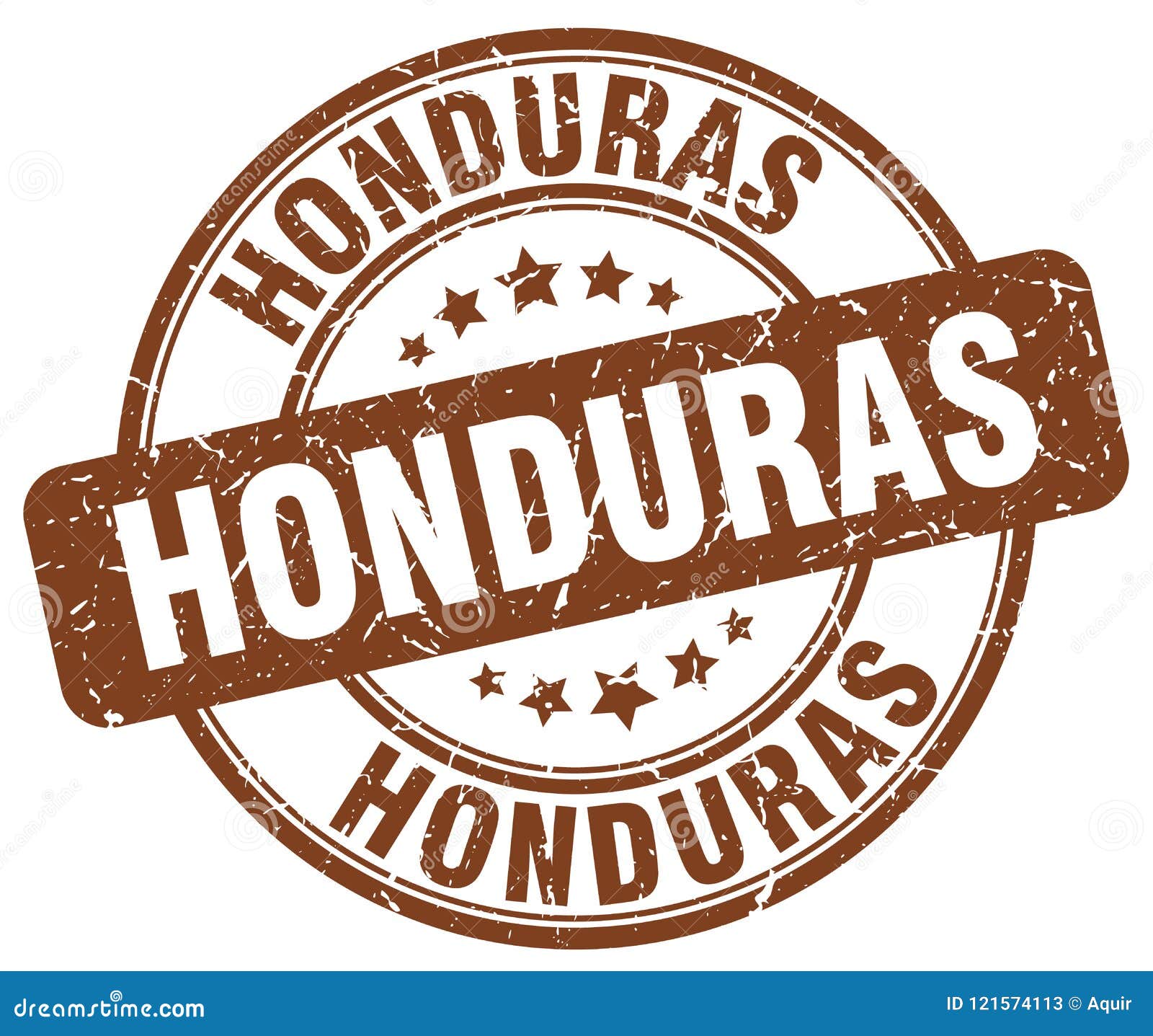 Sello de Honduras ilustración del vector. Ilustración de redondo ...