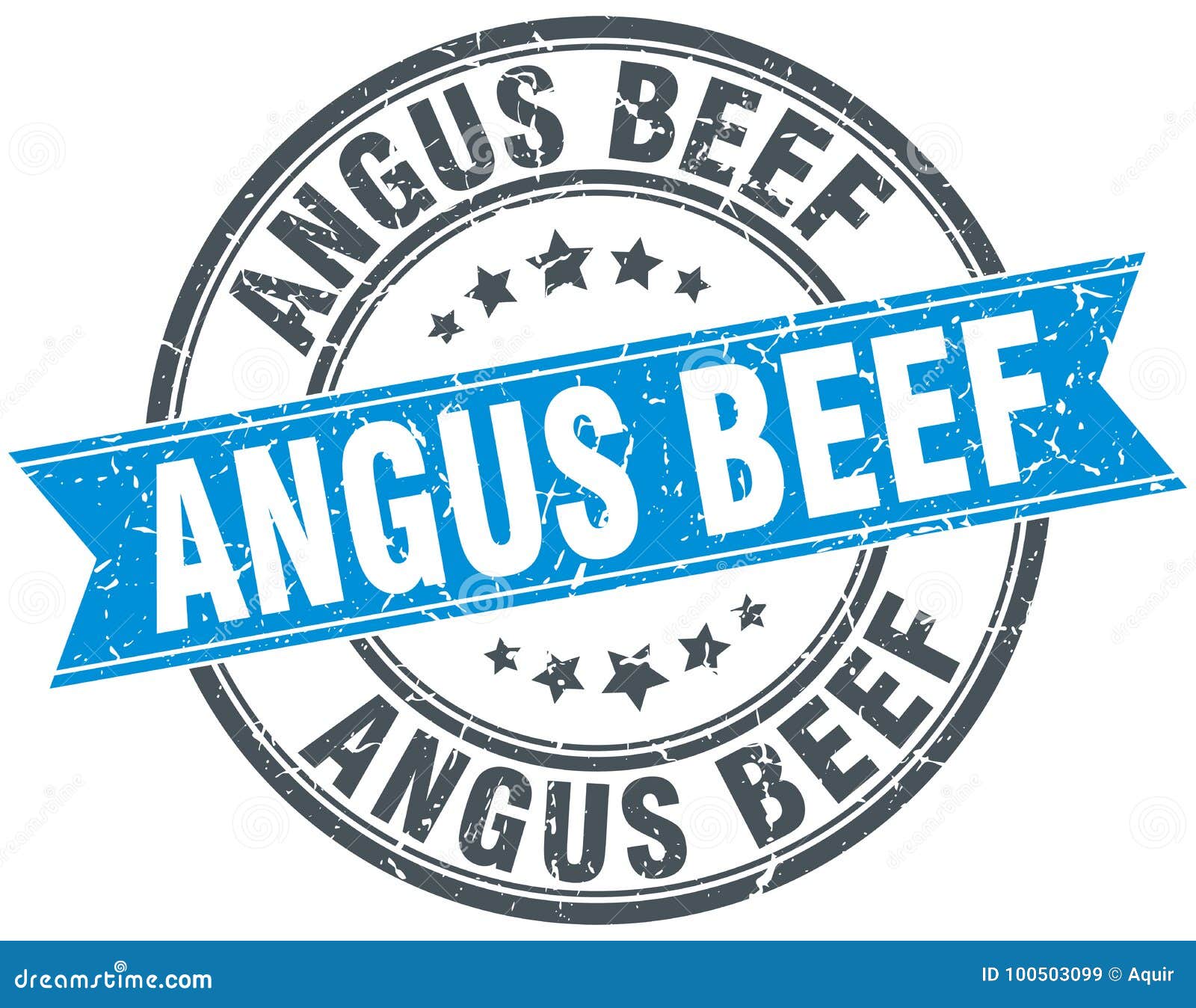 Sello De La Carne De Vaca De Angus Ilustración del Vector - Ilustración ...
