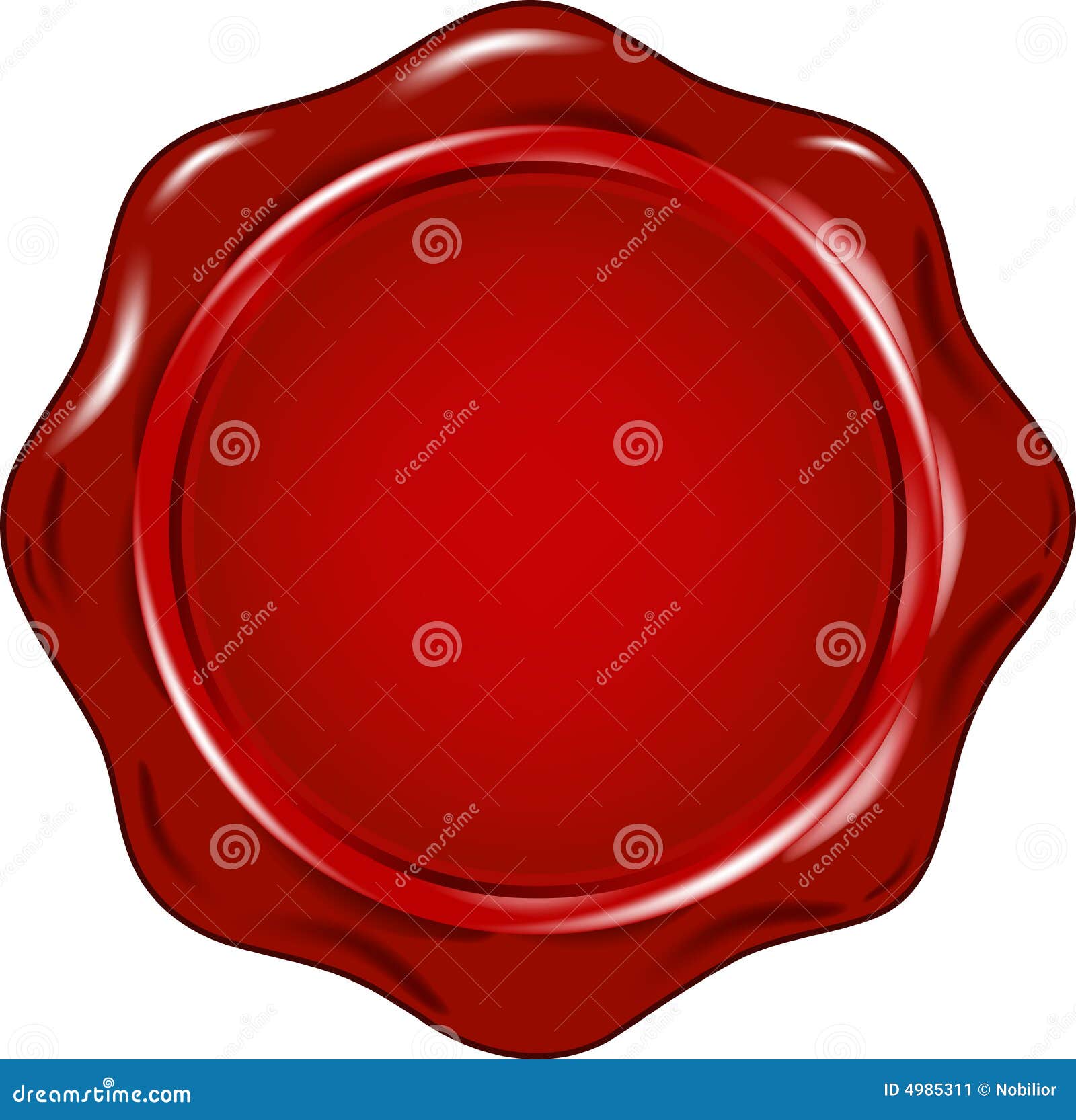 Sello De La Cera Del Vector Ilustración del Vector - Ilustración de ...