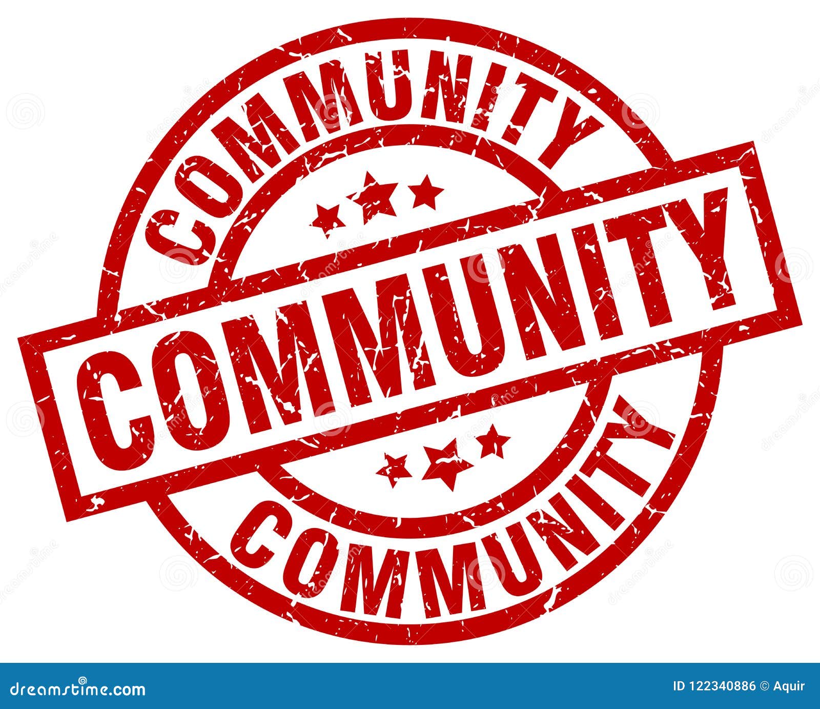 Sello de la comunidad ilustración del vector. Ilustración de vendimia ...