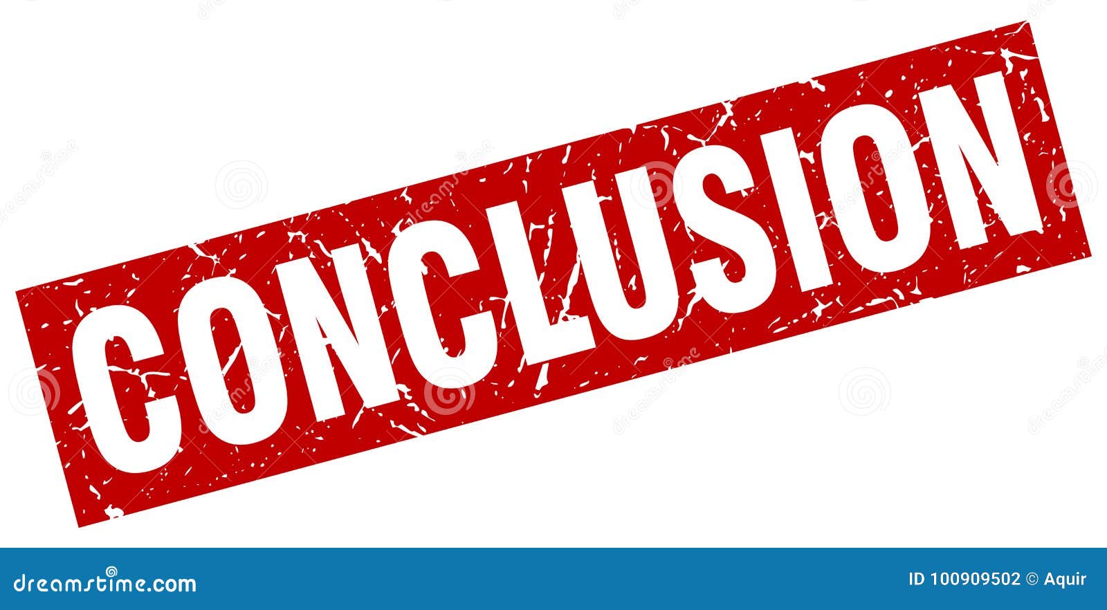 Sello de la conclusión ilustración del vector. Ilustración de fondo ...