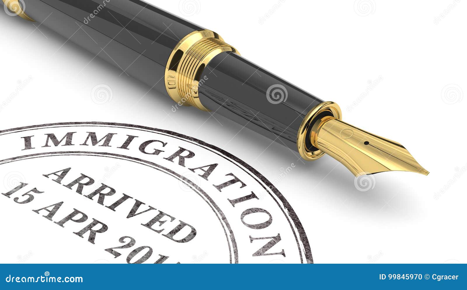 Sello de la inmigración stock de ilustración. Ilustración de servicio ...