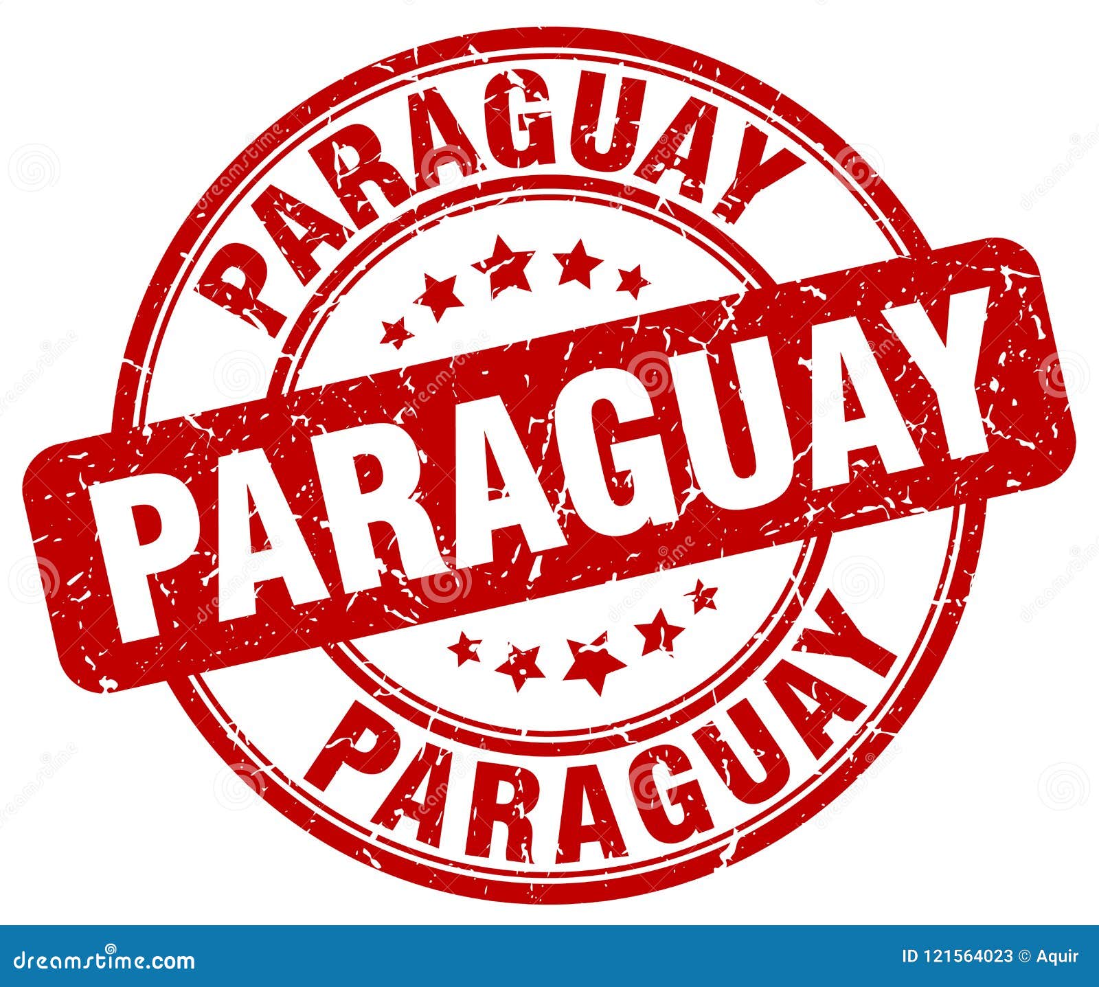 Sello de Paraguay ilustración del vector. Ilustración de sello - 121564023