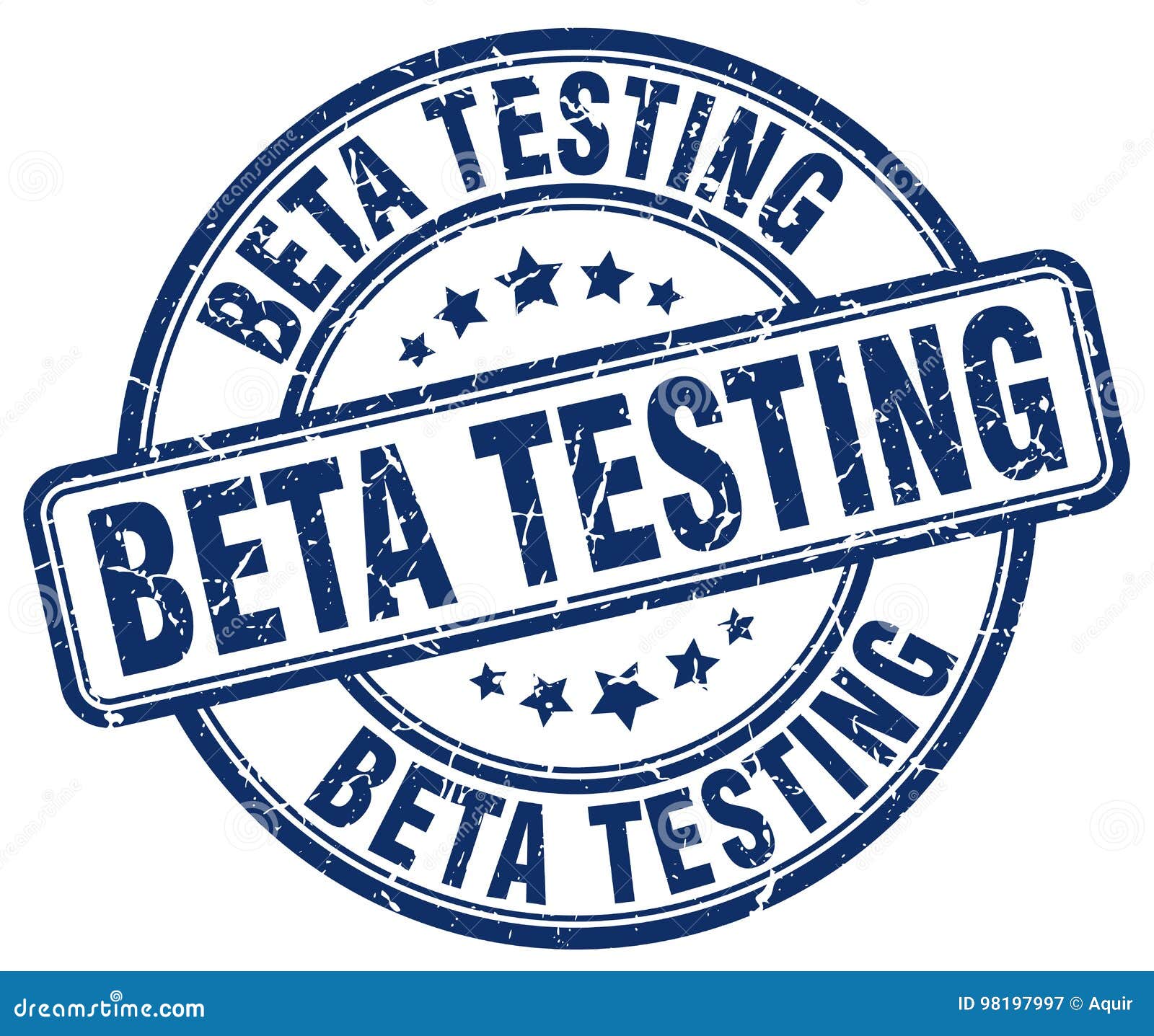 Sello de prueba beta ilustración del vector. Ilustración de bandera ...