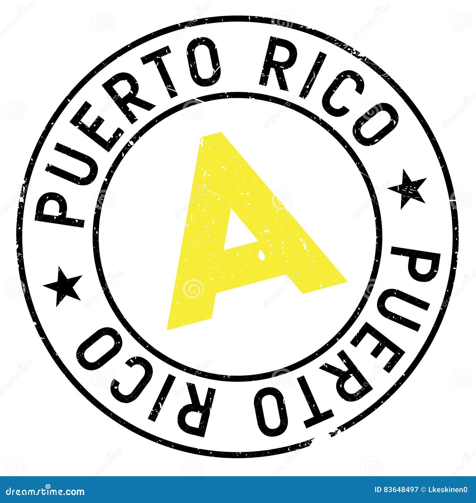 Sello de Puerto Rico imagen de archivo. Imagen de indicador - 83648497