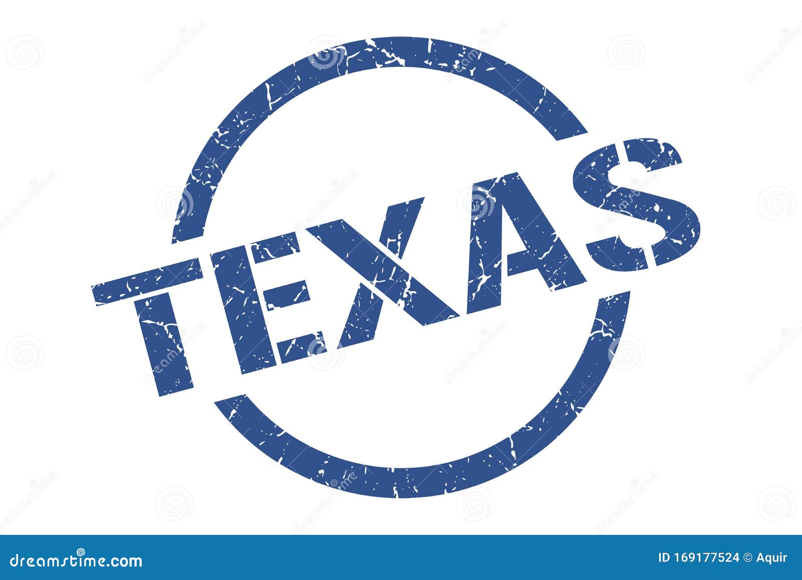 Sello De Texas Cartel Aislado Redondo De Texas Ilustración del Vector ...