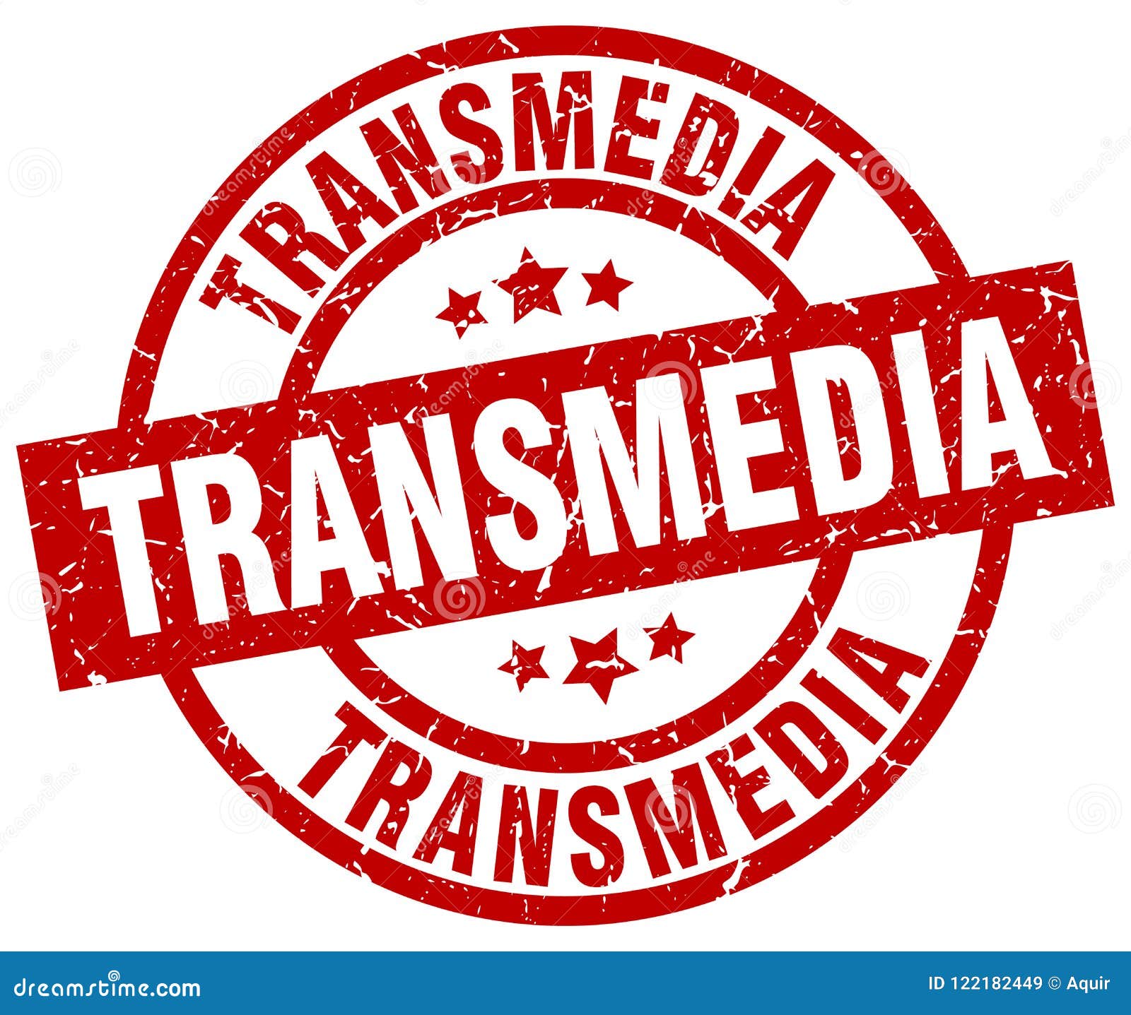 Sello de Transmedia ilustración del vector. Ilustración de blanco ...