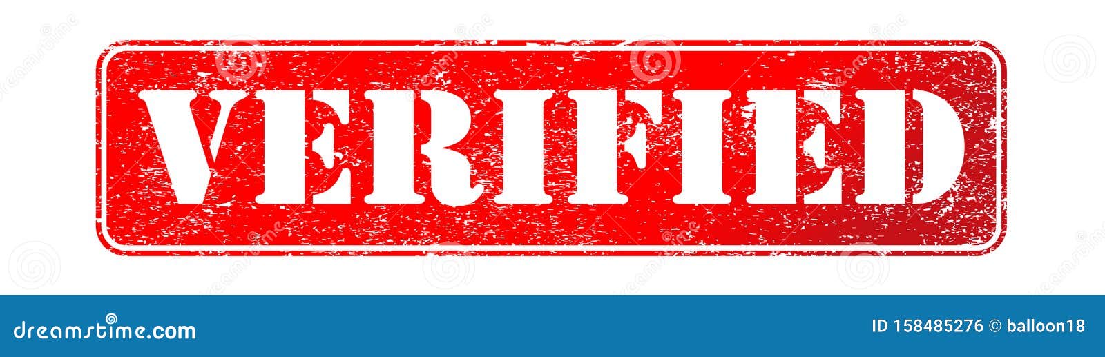 Sello de sello verificado ilustración del vector. Ilustración de confirmado - 158485276