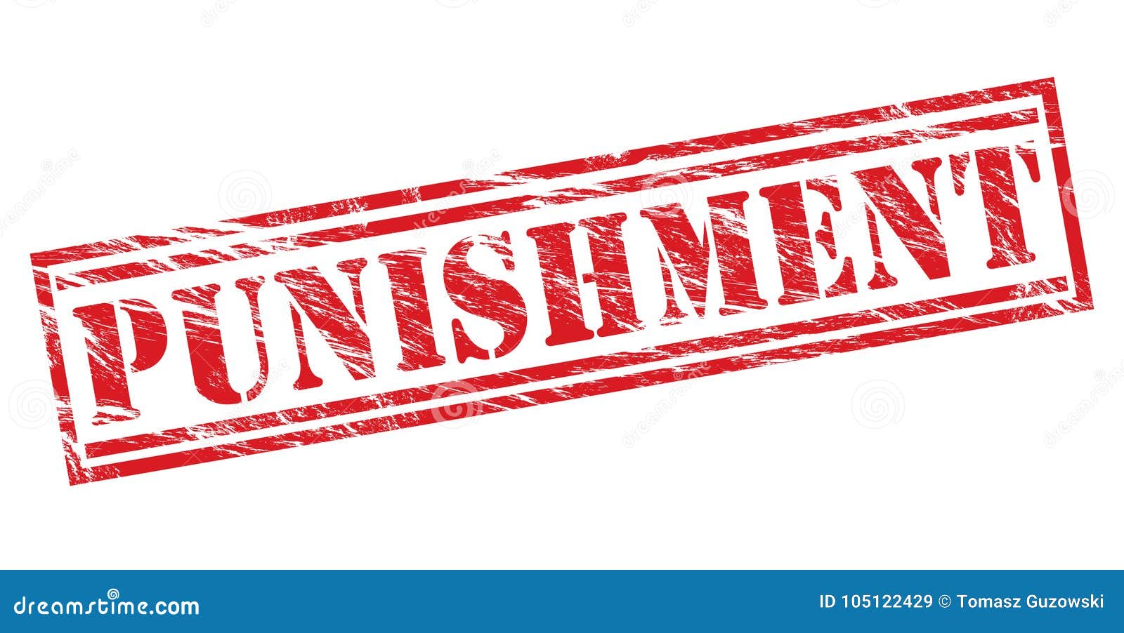 Sello del castigo stock de ilustración. Ilustración de castigo - 105122429