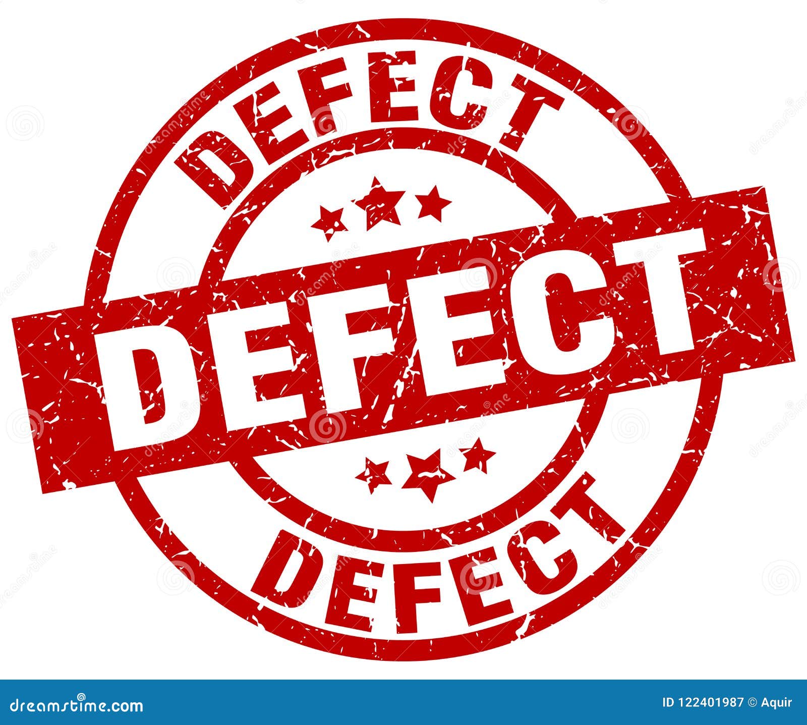 Sello del defecto ilustración del vector. Ilustración de vendimia ...