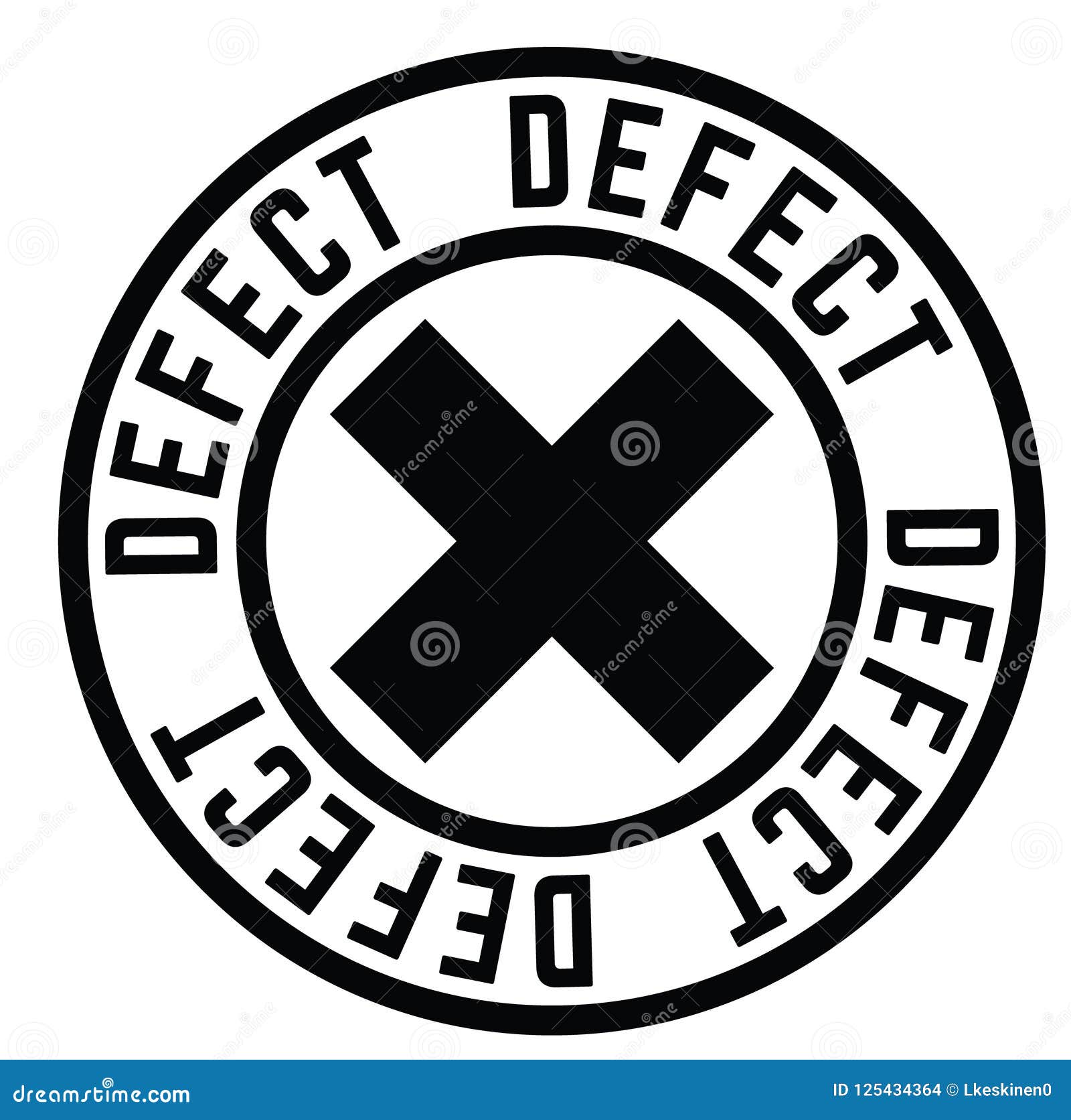 Sello Del Defecto En Blanco Ilustración del Vector - Ilustración de ...