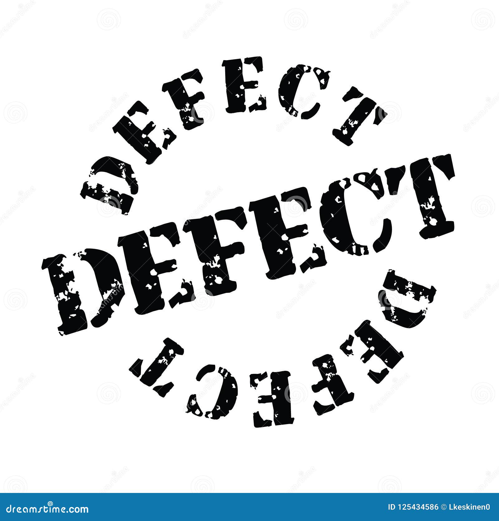 Sello Del Defecto En Blanco Ilustración del Vector - Ilustración de ...
