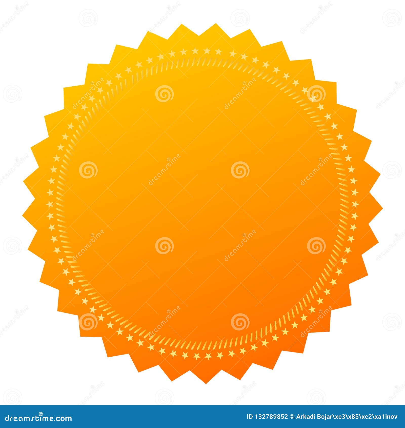 Sello del diploma del oro ilustración del vector. Ilustración de ...