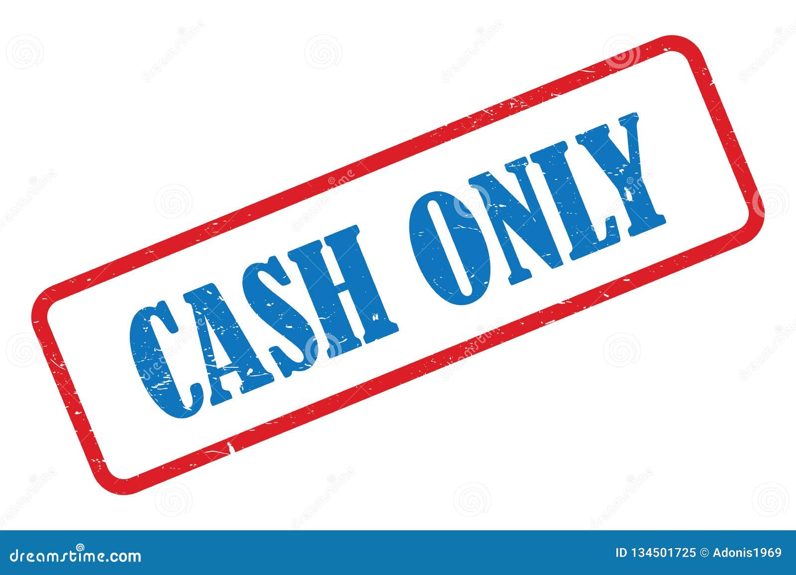 Sello Del Efectivo Solamente Stock de ilustración - Ilustración de ...