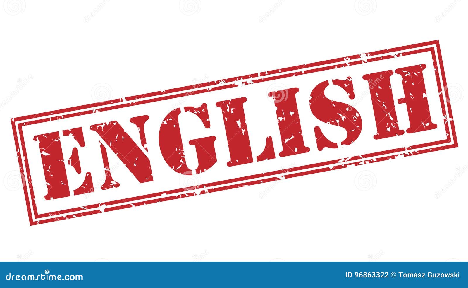 Sello del inglés stock de ilustración. Ilustración de fondo - 96863322