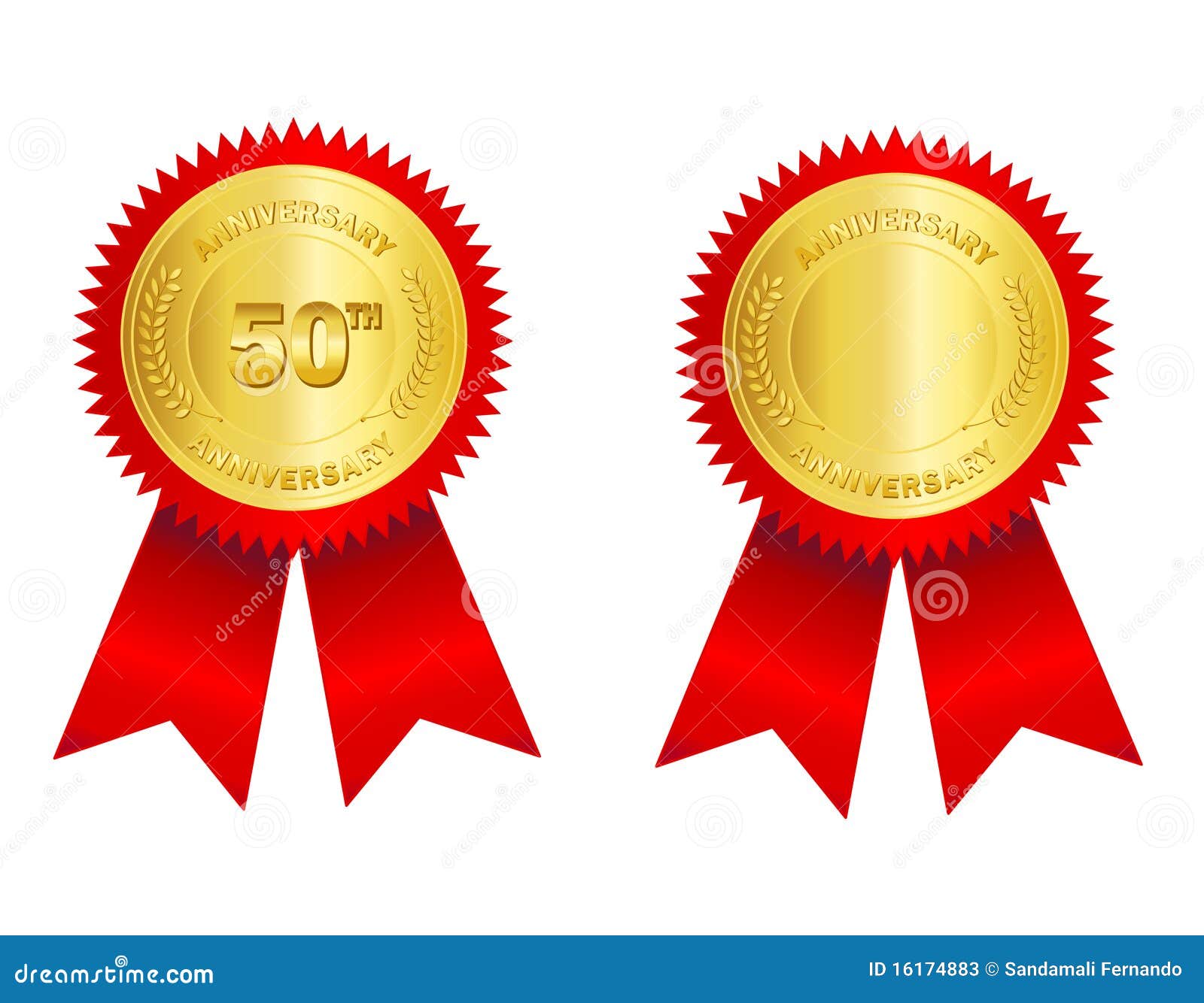 Sello del oro con la cinta ilustración del vector. Ilustración de ...