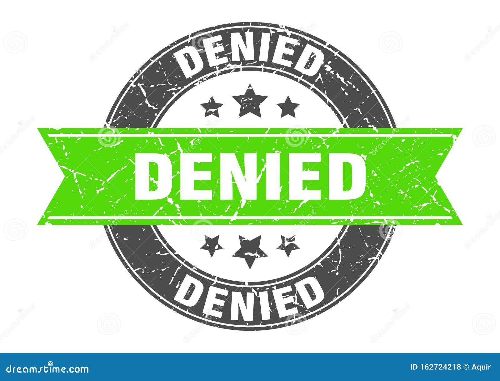 Sello denegado ilustración del vector. Ilustración de verde - 162724218