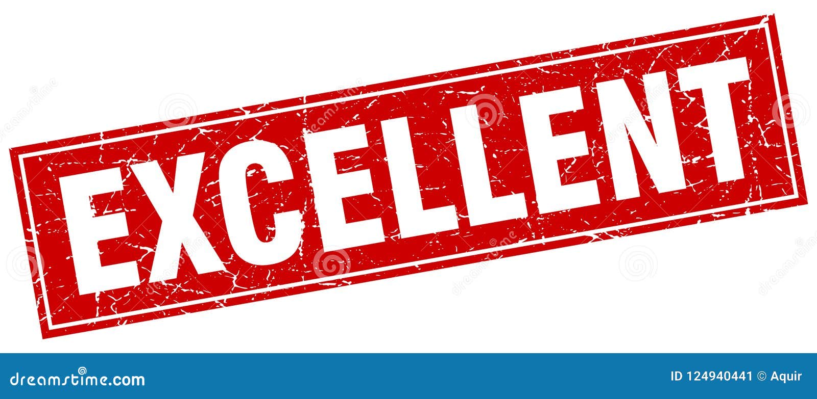 Sello excelente ilustración del vector. Ilustración de sello - 124940441