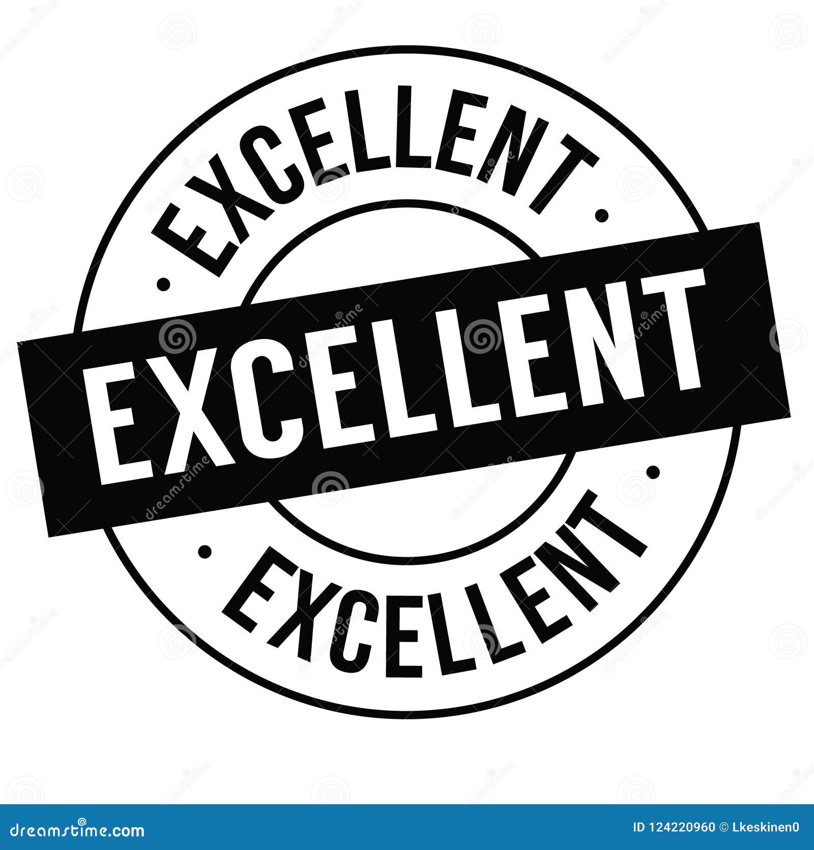 Sello excelente en blanco ilustración del vector. Ilustración de ...