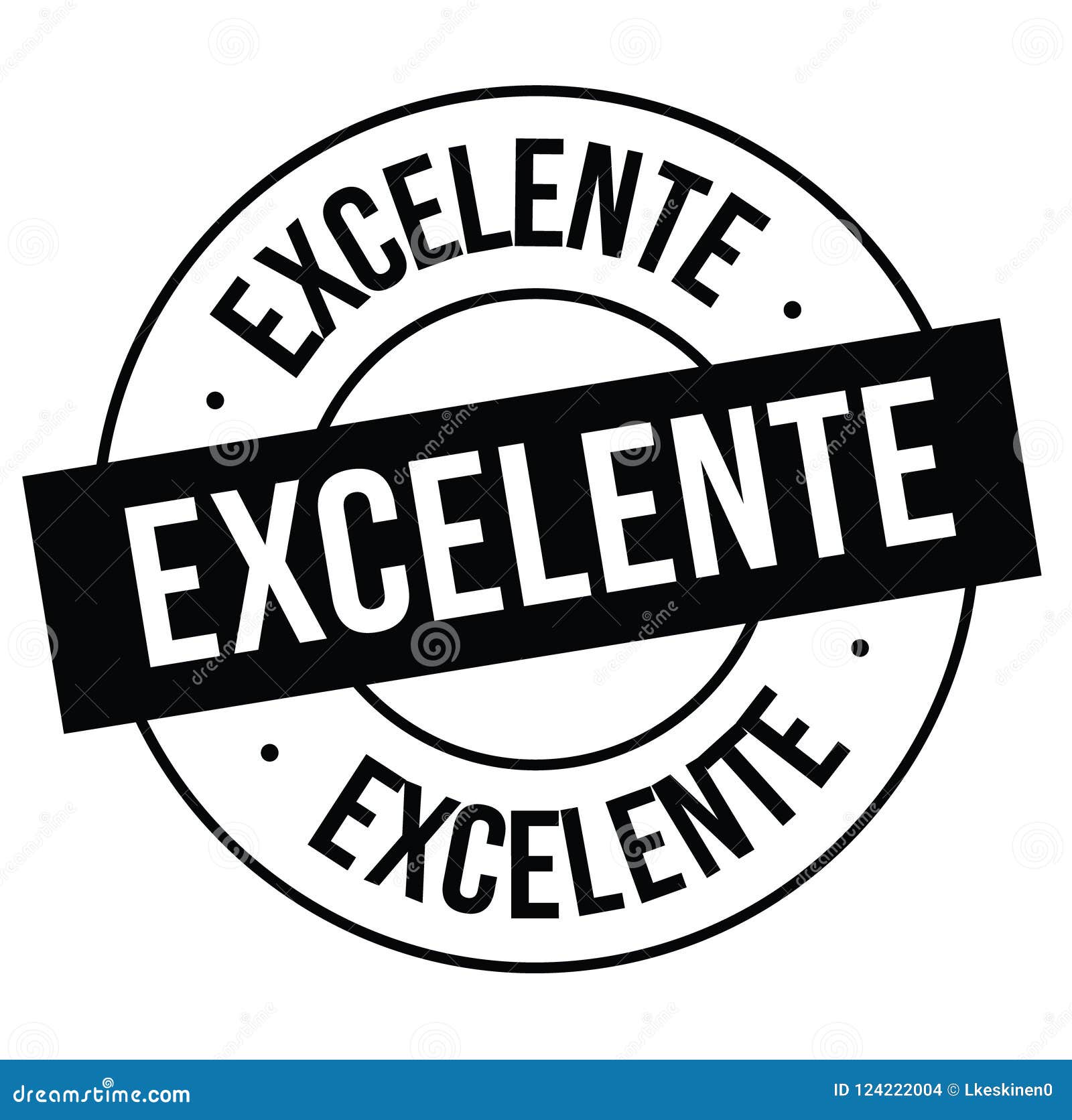 Sello excelente en blanco ilustración del vector. Ilustración de ...