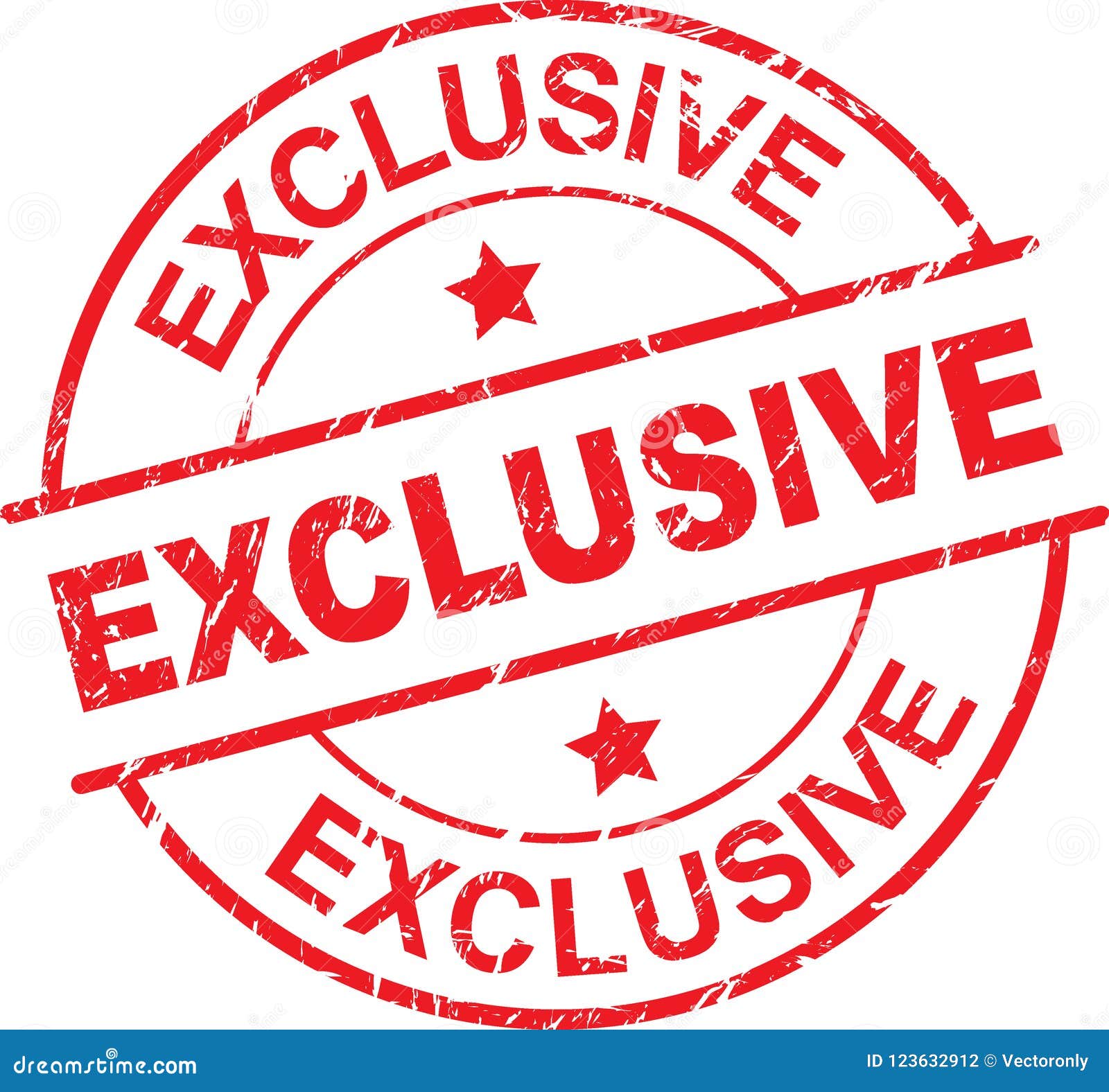 Sello exclusivo ilustración del vector. Ilustración de producto - 123632912