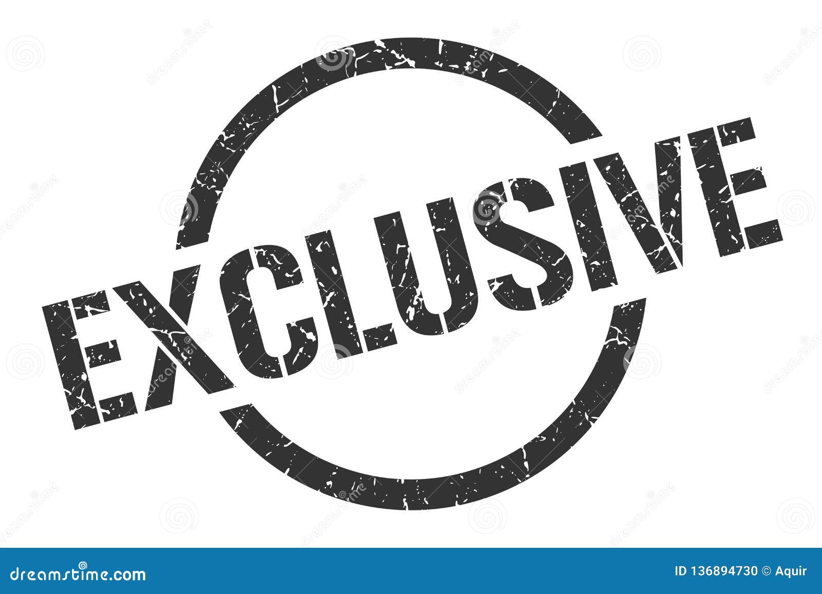 Sello exclusivo ilustración del vector. Ilustración de fondo - 136894730