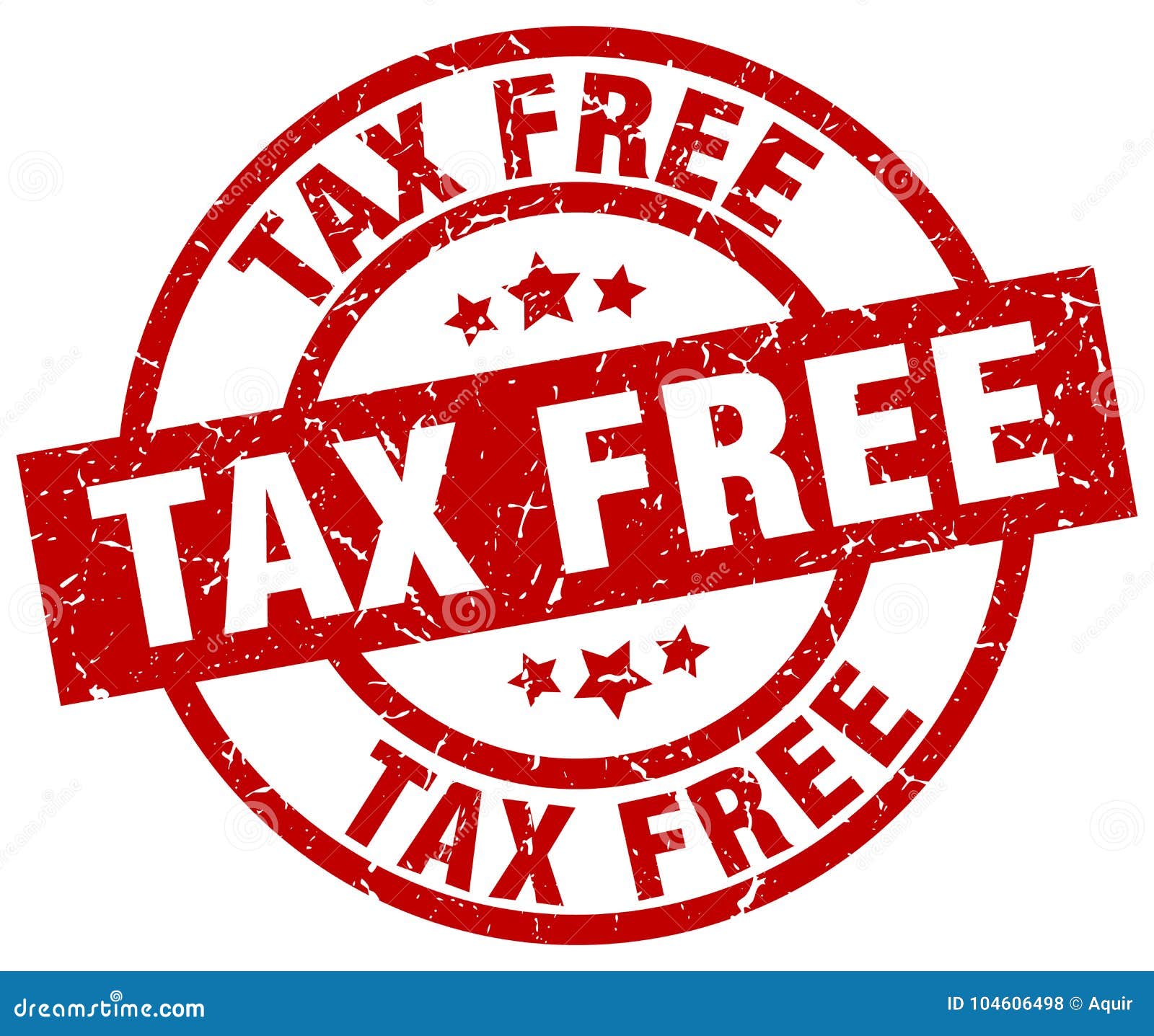 Sello exento de impuestos ilustración del vector. Ilustración de ...