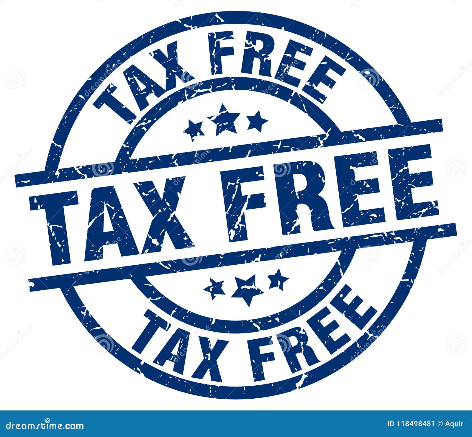 Sello exento de impuestos ilustración del vector. Ilustración de fondo ...