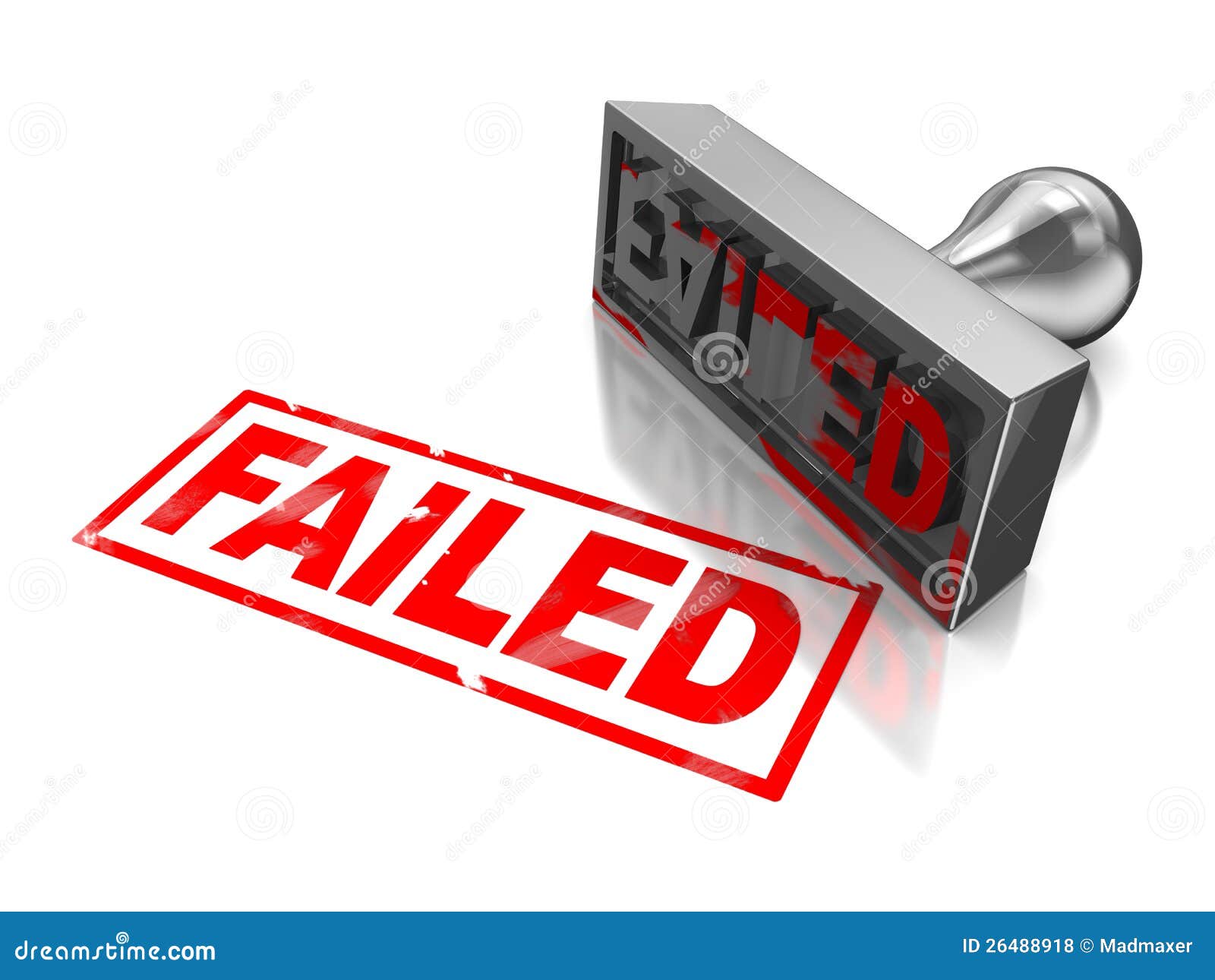 Sello fallado stock de ilustración. Ilustración de negocios - 26488918