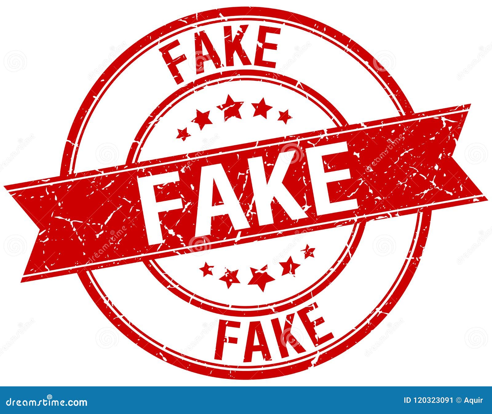 Sello falso ilustración del vector. Ilustración de redondo - 120323091