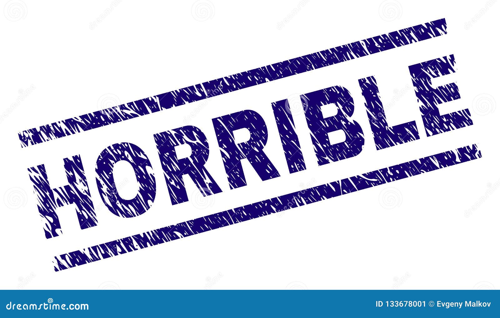 Sello HORRIBLE Texturizado Grunge Del Sello Ilustración del Vector ...