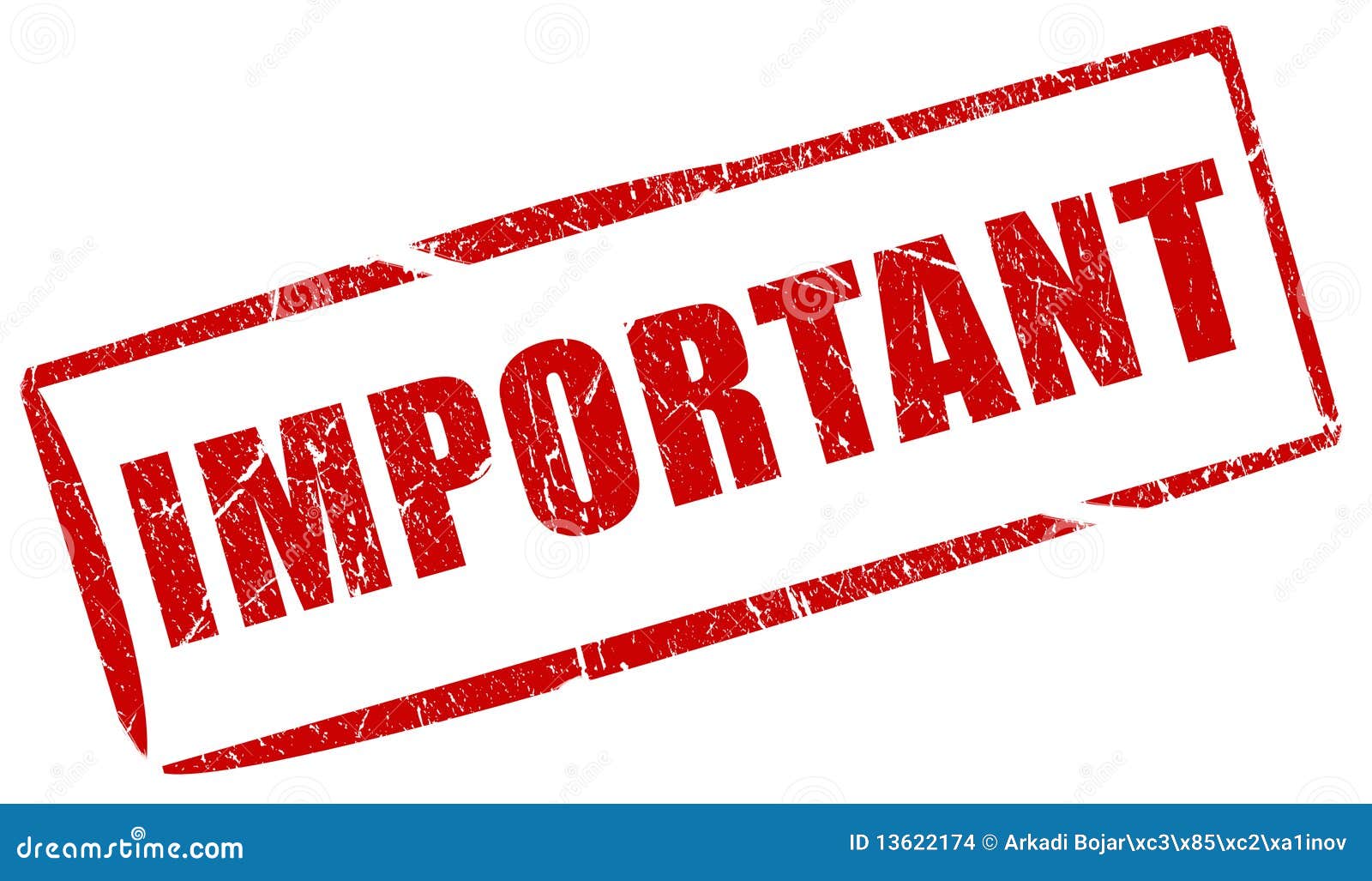 Sello importante stock de ilustración. Ilustración de acortar - 13622174