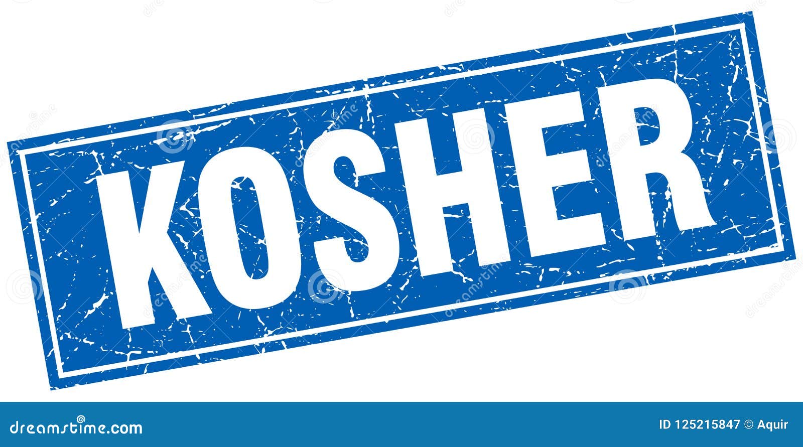 Sello kosher ilustración del vector. Ilustración de kosher - 125215847