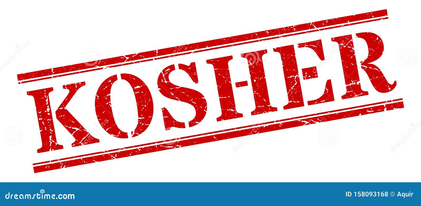 Sello kosher ilustración del vector. Ilustración de etiqueta - 158093168