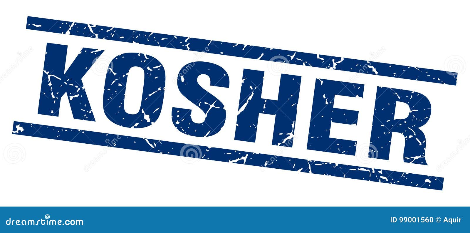 Sello kosher ilustración del vector. Ilustración de superior - 99001560