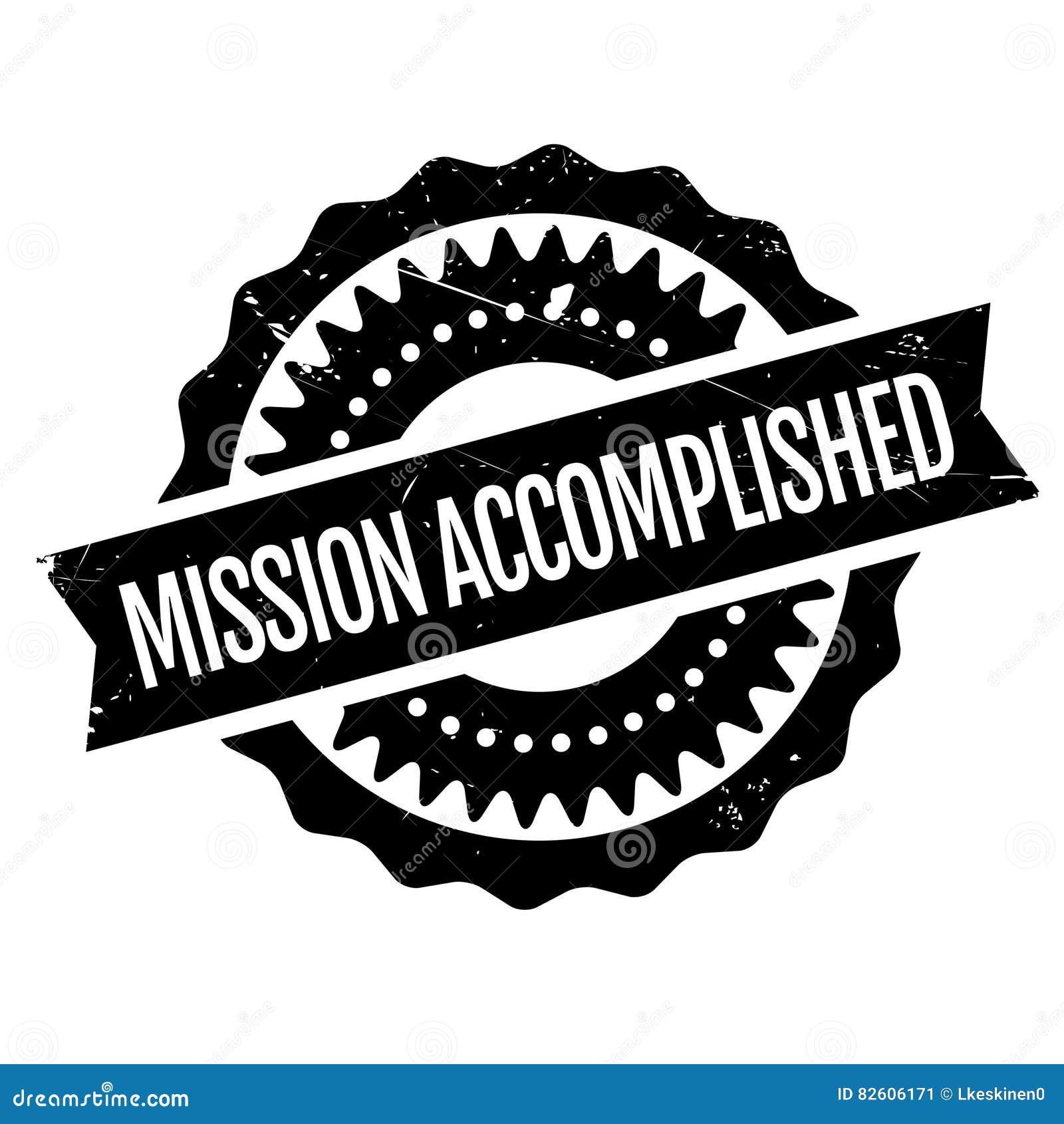 Sello logrado misión ilustración del vector. Ilustración de ejecutado ...