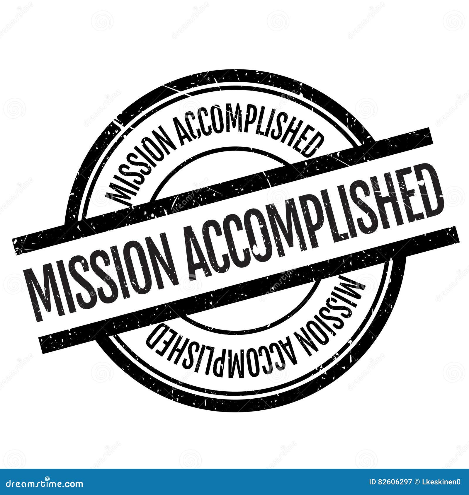 Sello logrado misión ilustración del vector. Ilustración de tarea ...