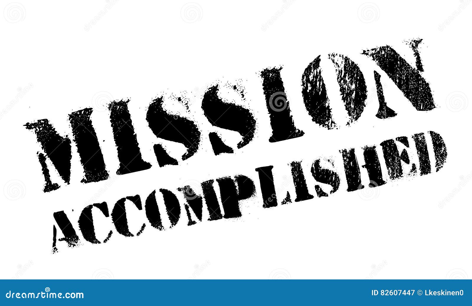 Sello logrado misión ilustración del vector. Ilustración de muestra ...