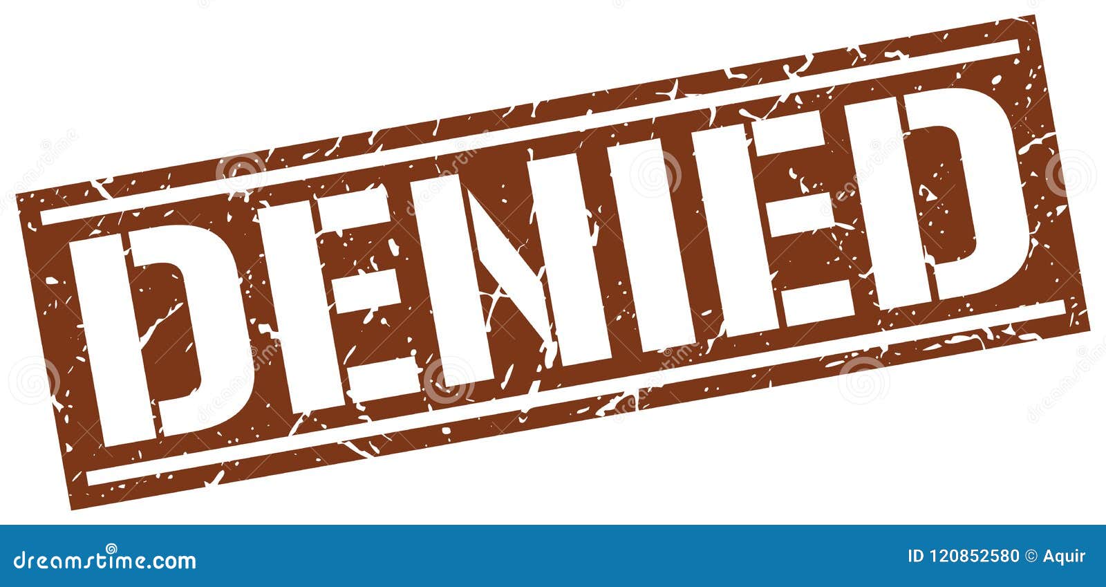 Sello negado ilustración del vector. Ilustración de etiqueta - 120852580