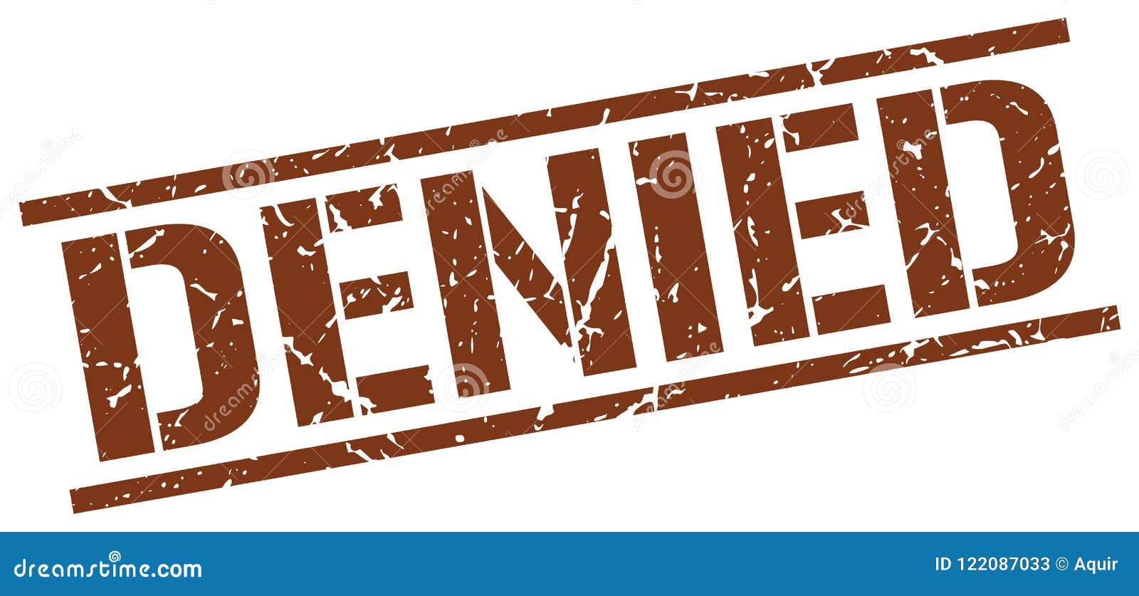 Sello negado ilustración del vector. Ilustración de etiqueta - 122087033