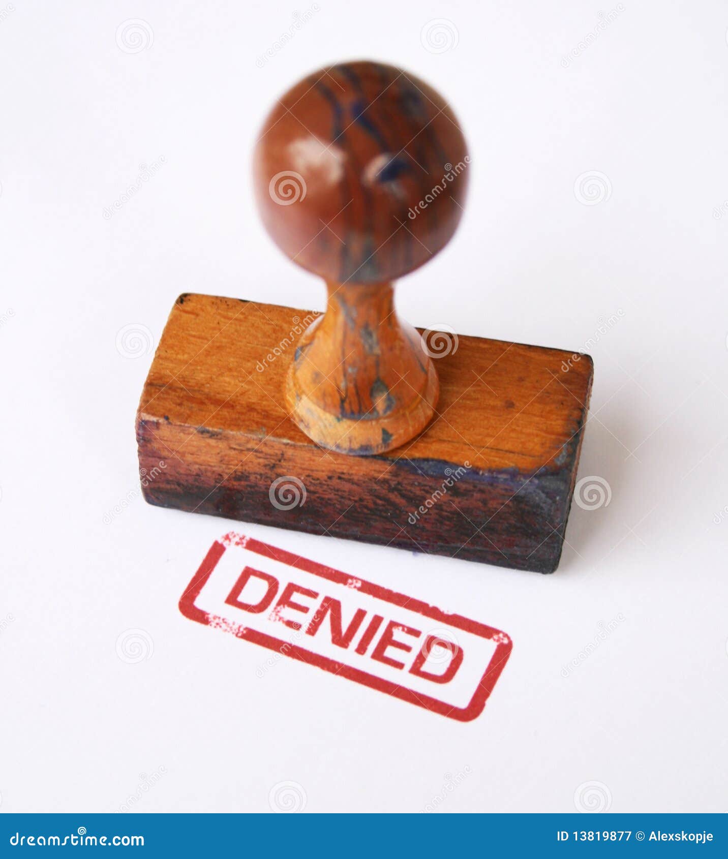 Sello negado imagen de archivo. Imagen de aprobado, calidad - 13819877