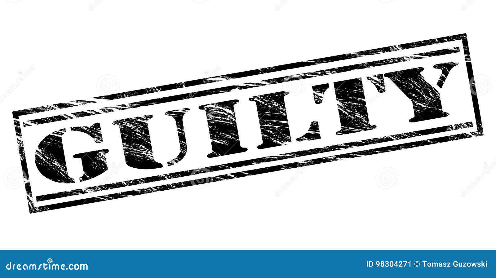 Sello negro culpable stock de ilustración. Ilustración de etiqueta ...