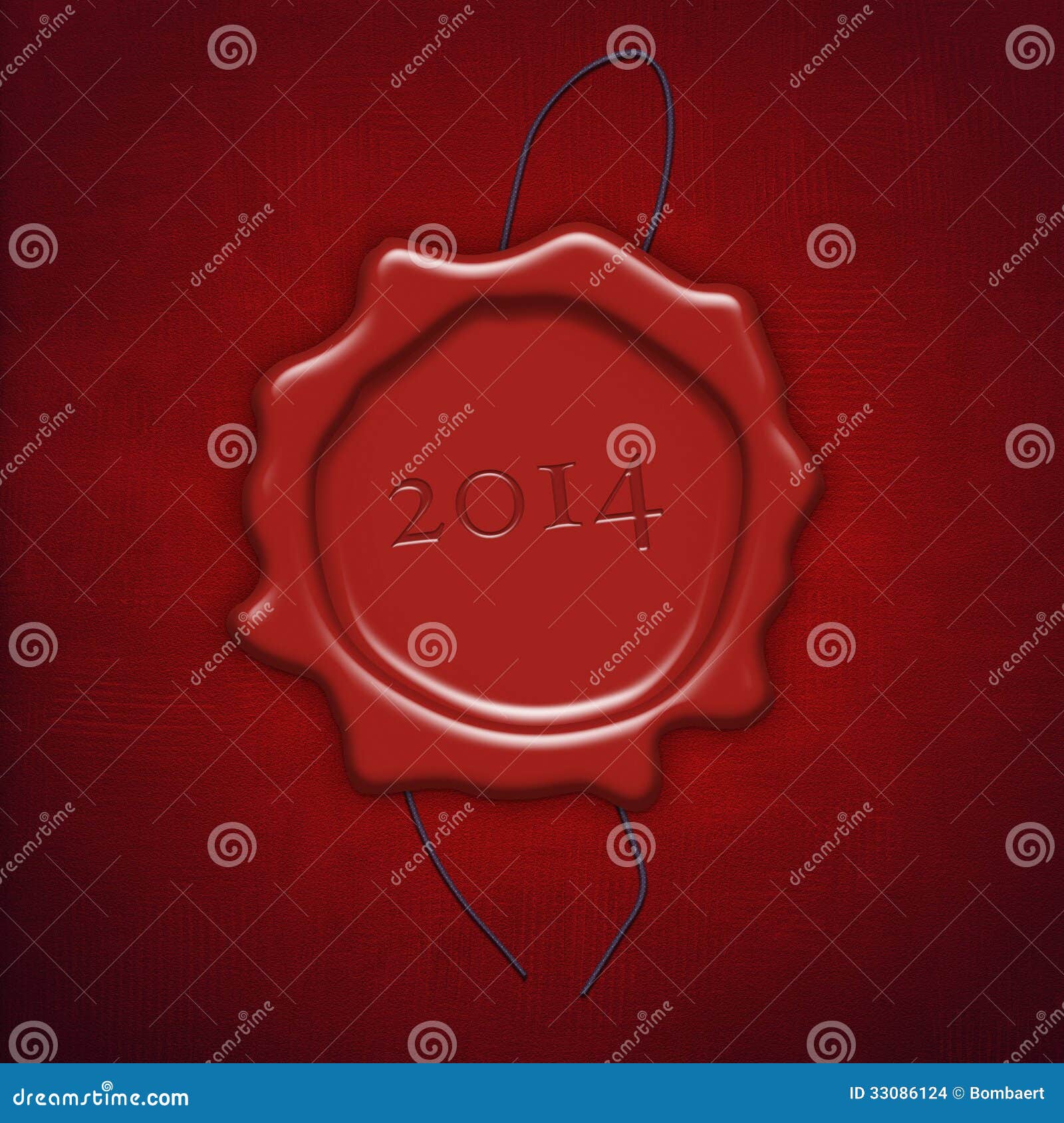 Sello O Sello Rojo De La Cera Foto de archivo - Imagen de insignias ...