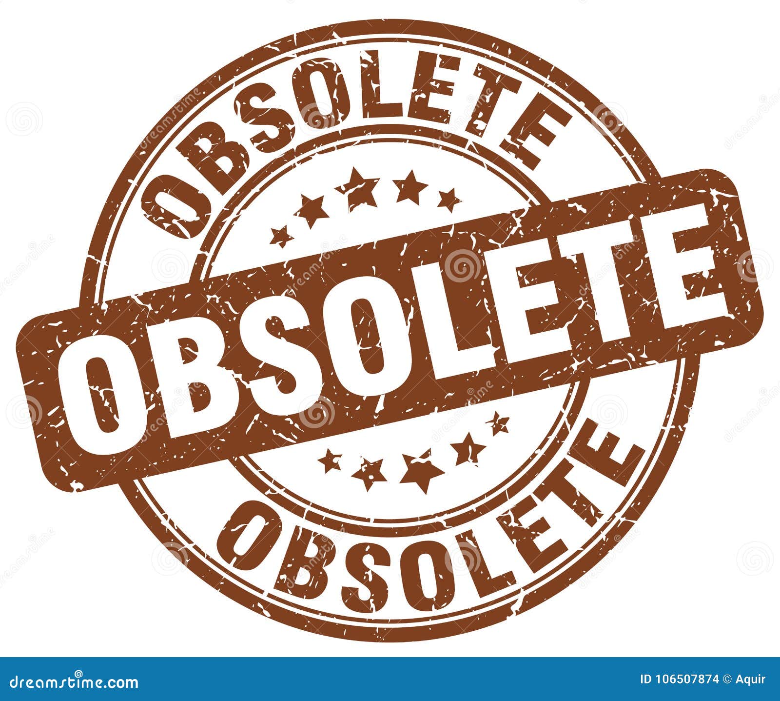 Sello obsoleto ilustración del vector. Ilustración de pegatina - 106507874