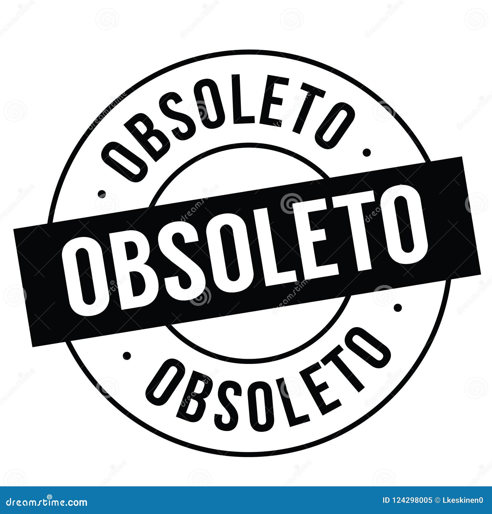 Sello obsoleto en blanco ilustración del vector. Ilustración de palabra ...